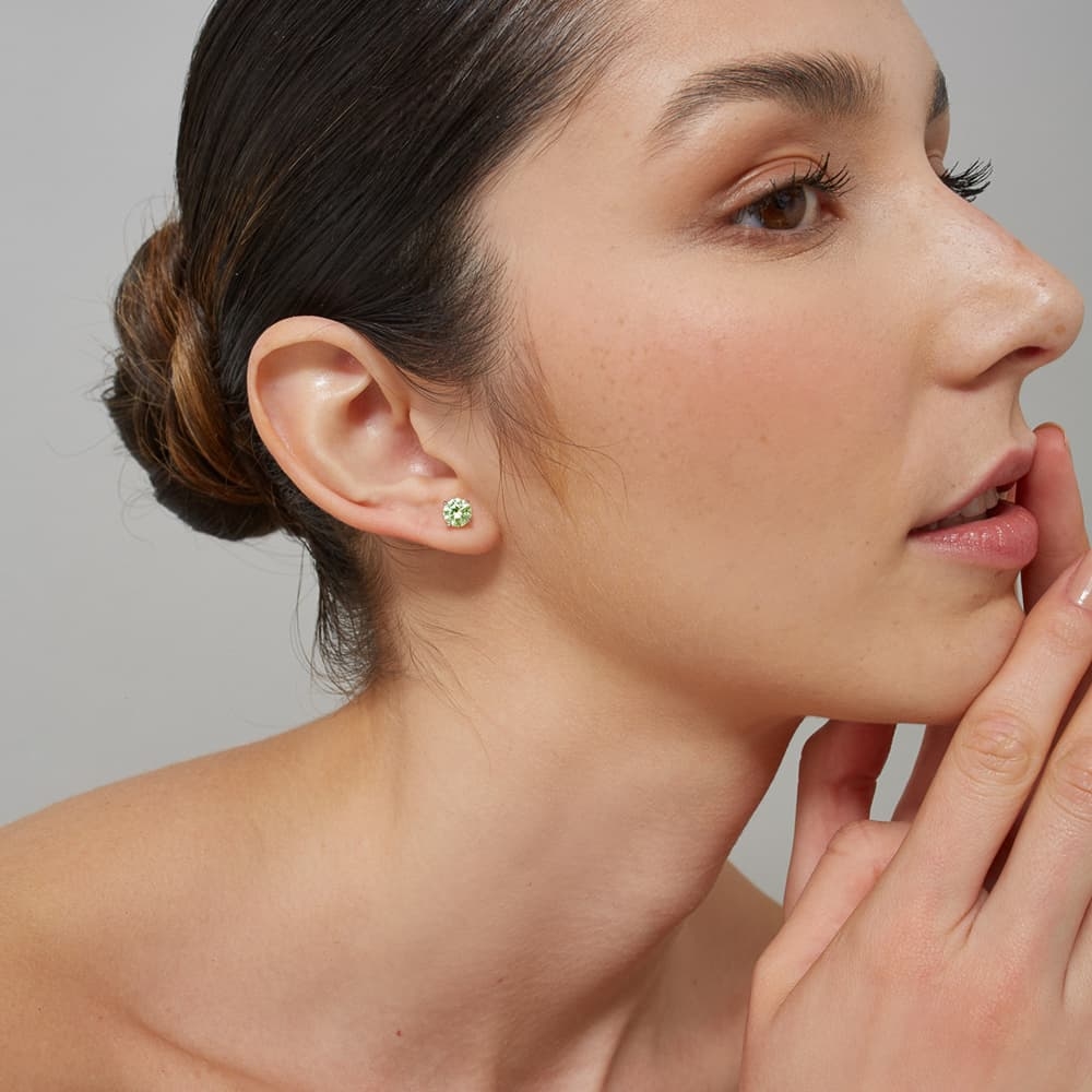 Brinco Hailey Solitário Prata 925 - Misha por Mica Rocha