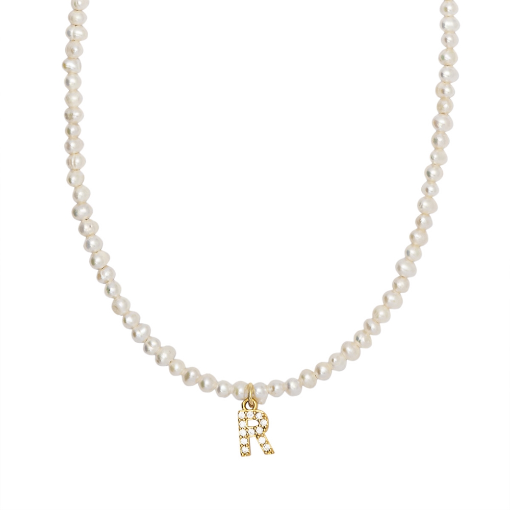 Colar Letras Pérola - Misha por Mica Rocha