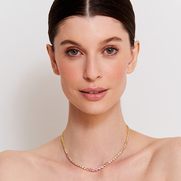 Colar Riviera Shine Rosa Claro - Misha por Mica Rocha