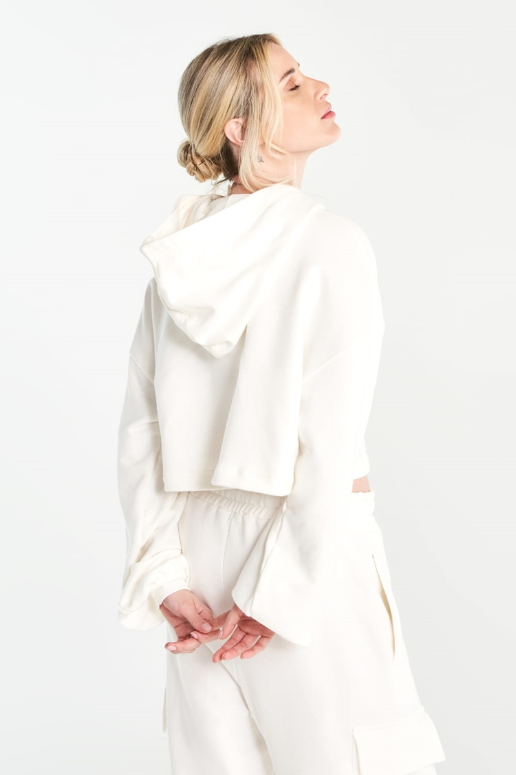 CASACO MOLETOM CROPPED OFFLINE - Open Era