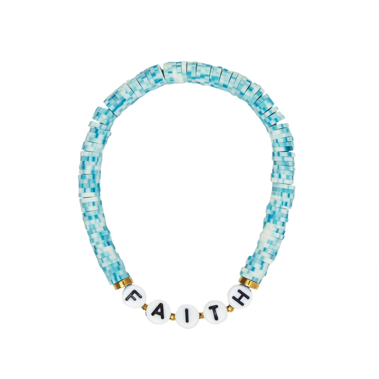 Pulseira Festival Colors Faith Azul - Misha por Mica Rocha